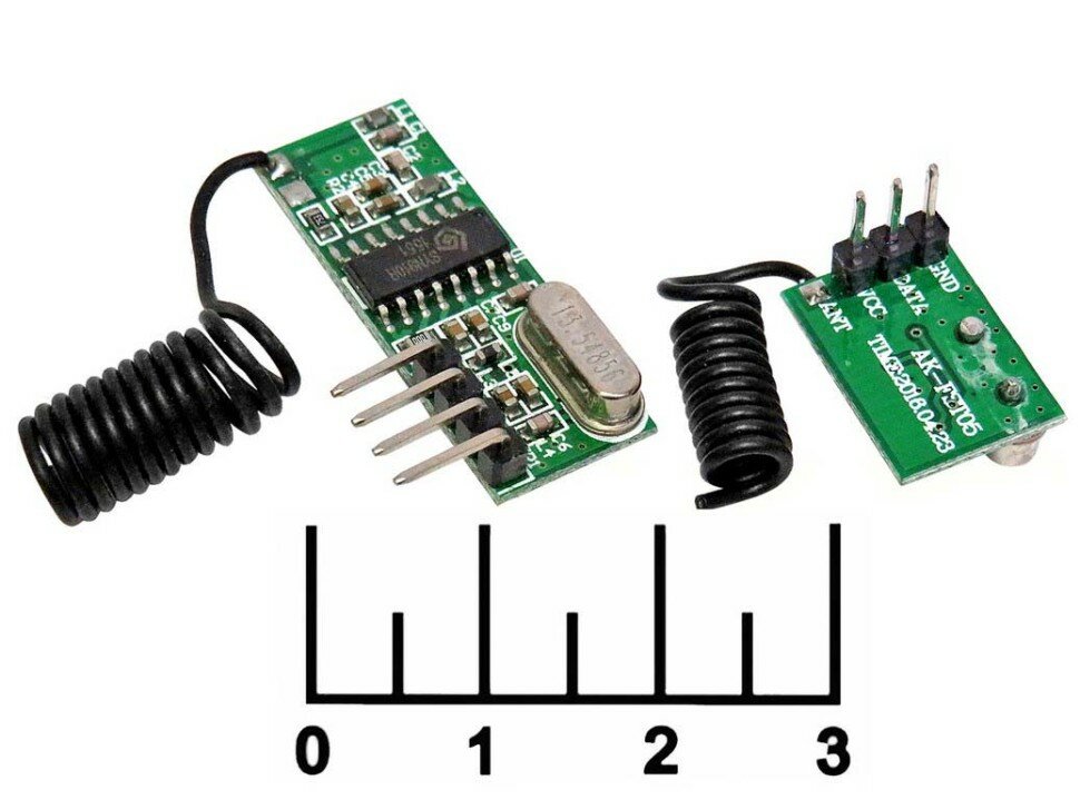 Радиоконструктор Arduino приемник и передатчик 1.8V-3.6V 868 МГц 8 мВт RXB17+AK-FST05