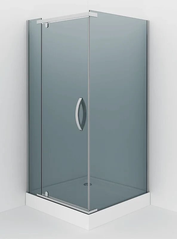 Душевой уголок Alex Baitler AB244-90 88,5x88,5 см, профиль хром, стекло тонированное