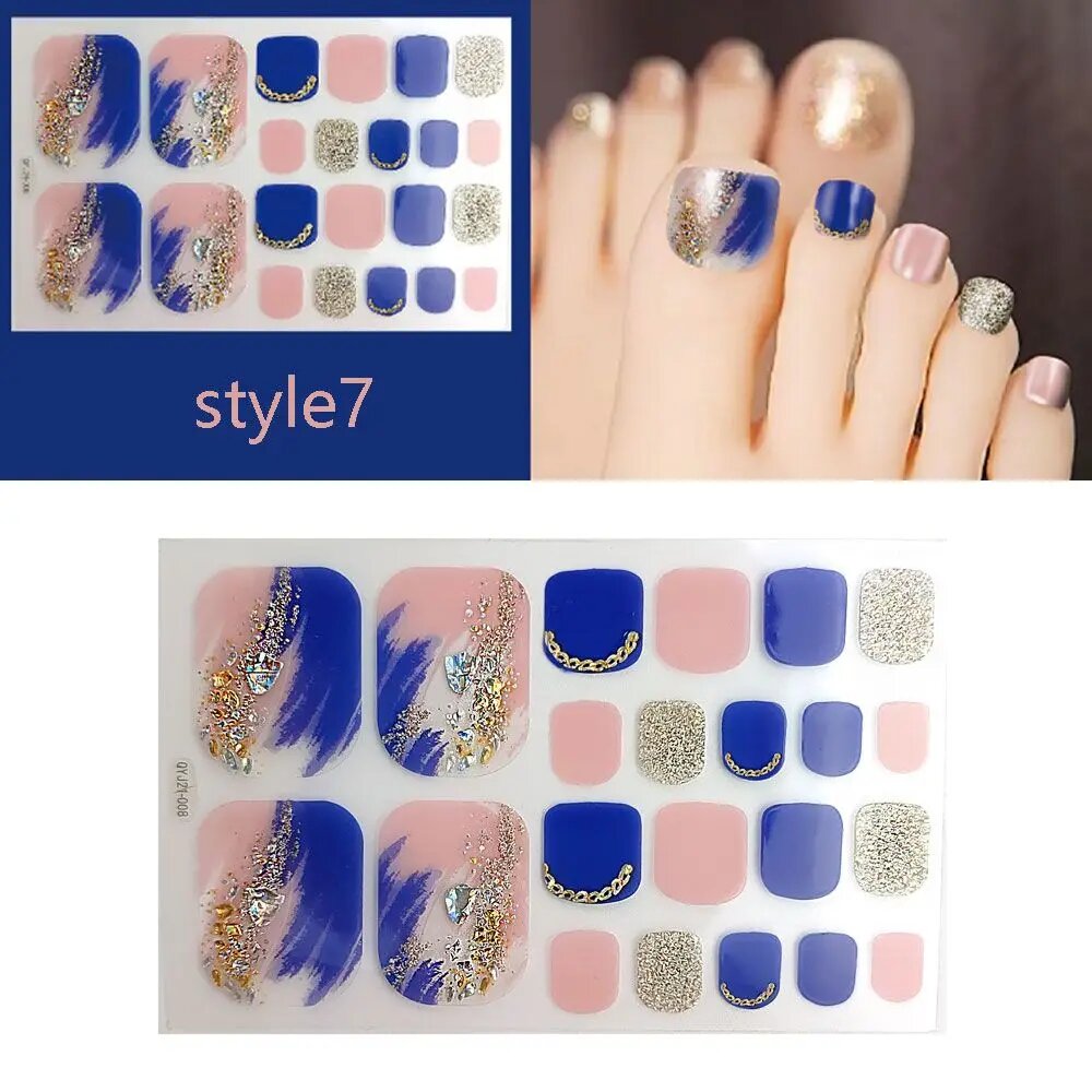 Наклейки на ногти для ногтей style7, 22 шт/лист