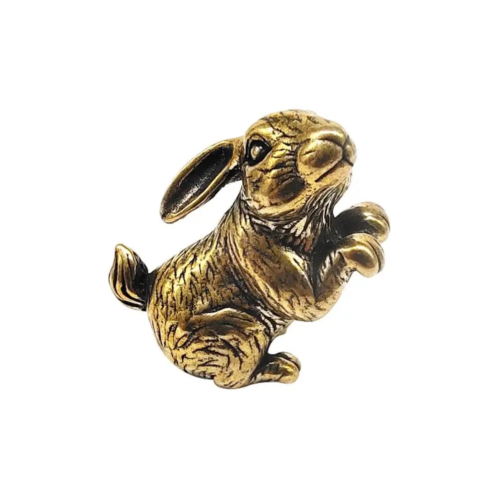 Винтажная медная фигурка кролика