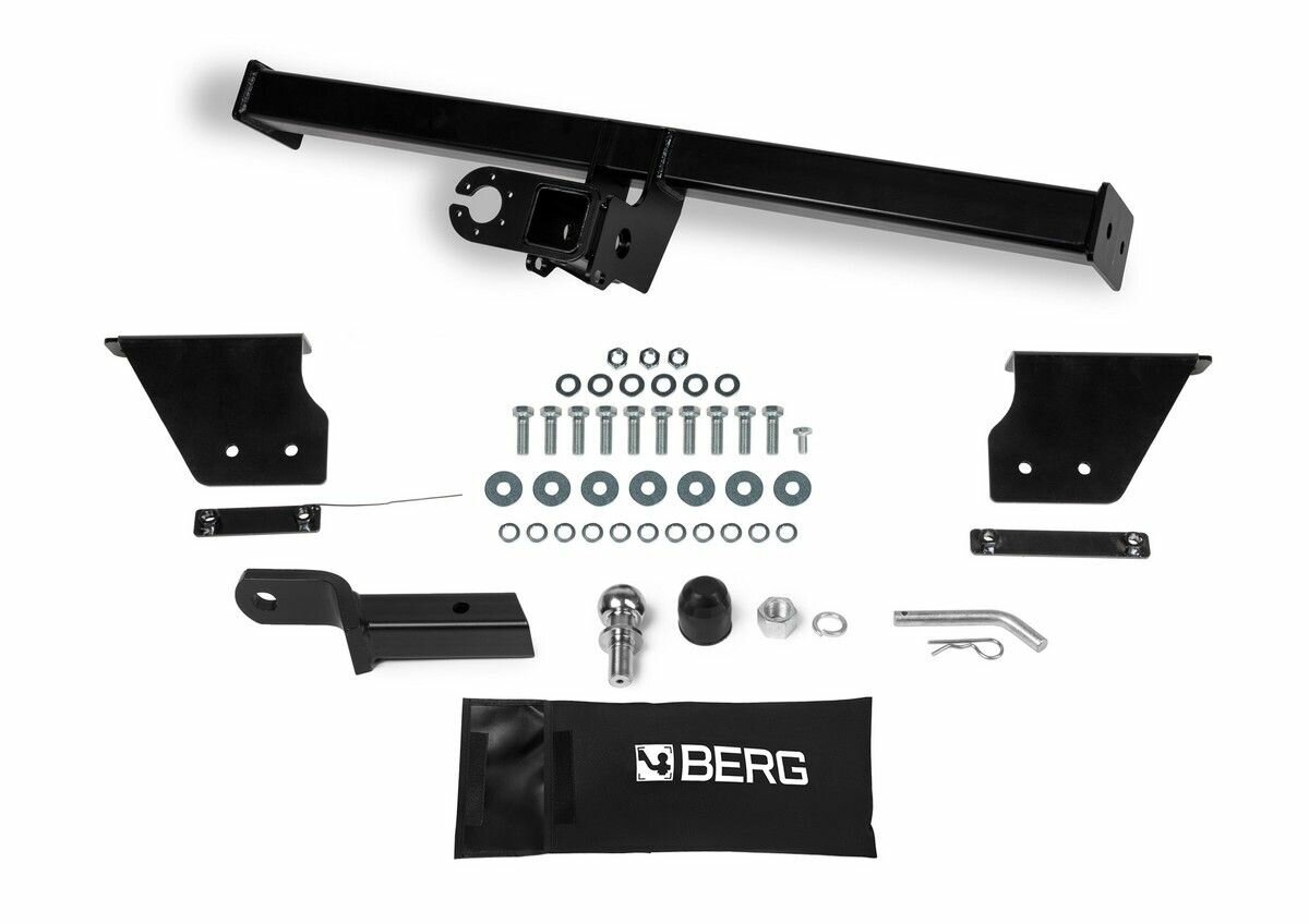 Фаркоп с элект. Smart, под квадрат для Nissan Qashqai I, II поколение 2006-2019 2019-н. в, шар E, 1500/75 кг, F.4111.002, Berg (паспорт, сертификат)