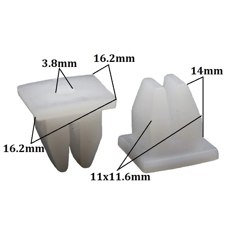 Зажим для автомобильного гайка крепежной втулки 11x11,5 мм, 30 шт.