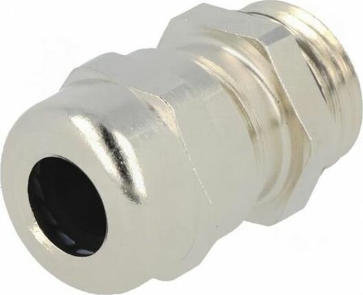 Кабельный ввод HELUKABEL 90751 PG9, IP68, Мат-л латунь, Покрытие корпуса никель, 1 шт