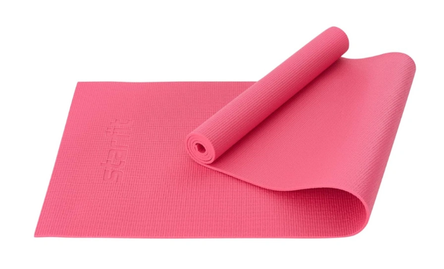 Коврик для йоги STARFIT FM-101 PVC 183x61x0,6 см, розовый