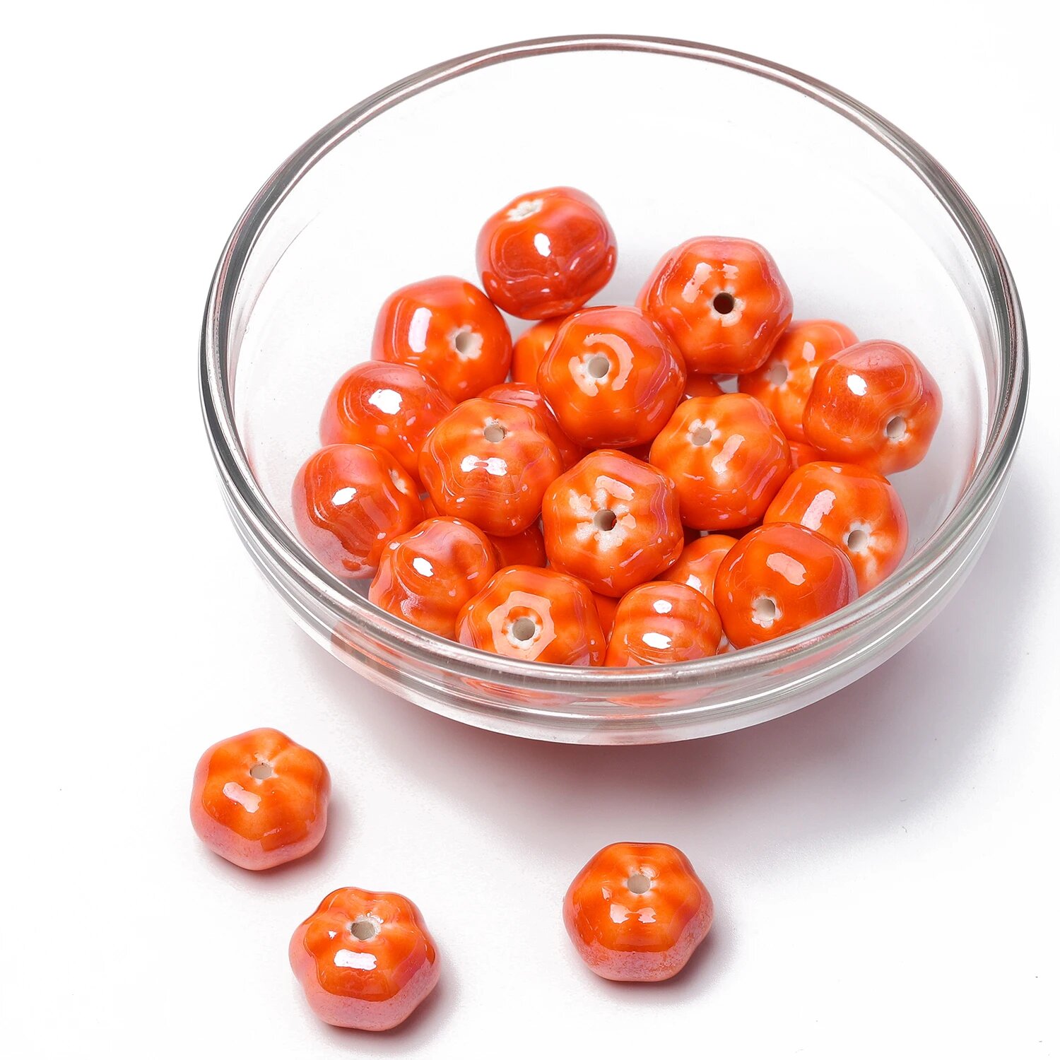 Керамические бусины TTUIJI 10 шт. Orange