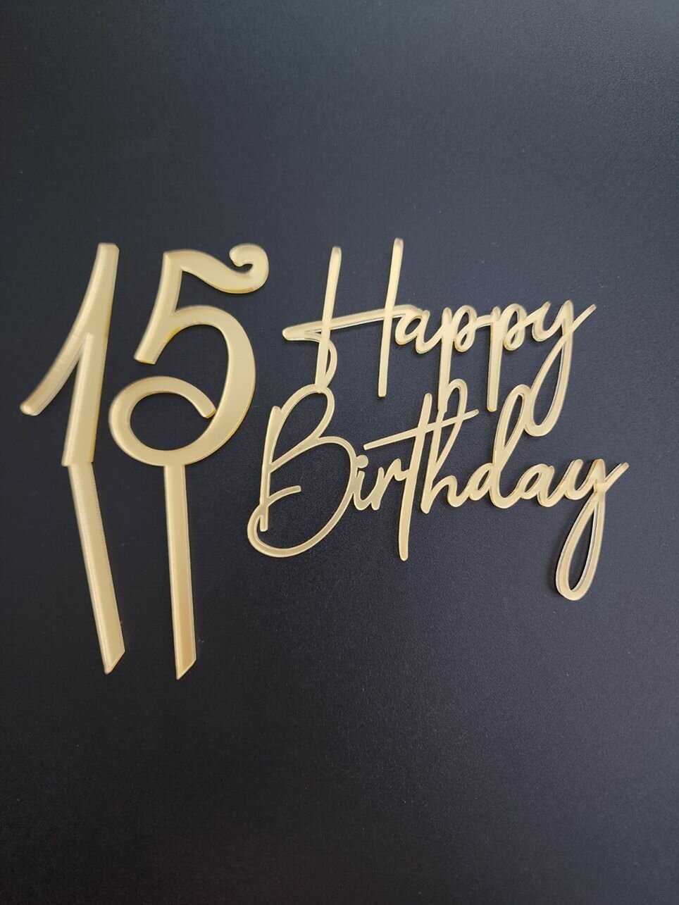 Топпер для торта на 15 лет