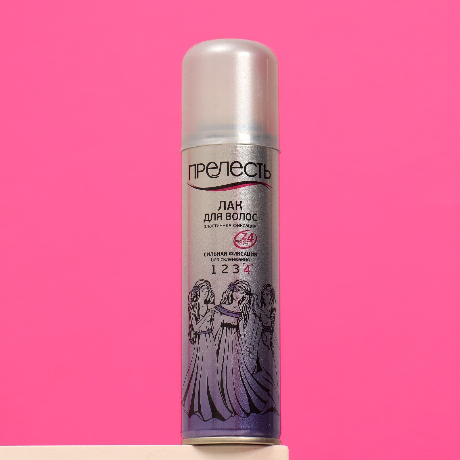 Лак для волос Прелесть сильная фиксация, без склеивания, 200 мл