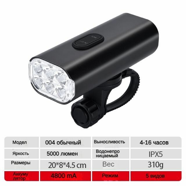 Интеллектуальный датчик подъема велосипедной фары NEWBOLER 10000 мАч