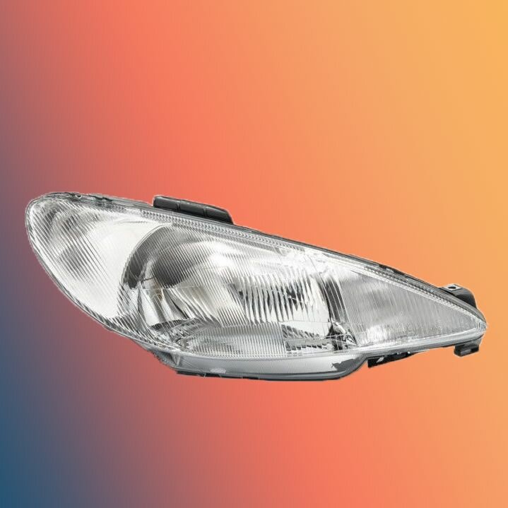 Фара правая для Пежо 206 1998-, Peugeot 206 фара правая 550-1120L-LD-EM, oem 6204S7