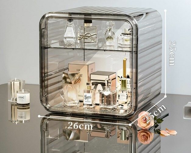 Коробка для хранения косметики/Пылезащитная/Большая емкость