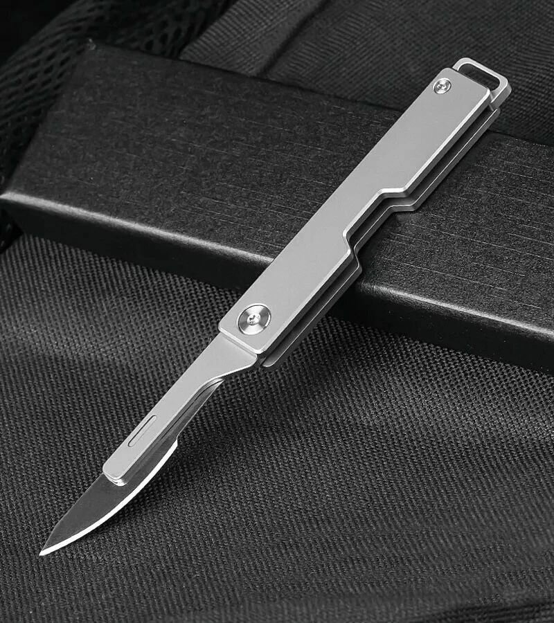 Pioneer EDC титановый сплав Utility Knife Складной титановый нож-резак 31.8 г=v=