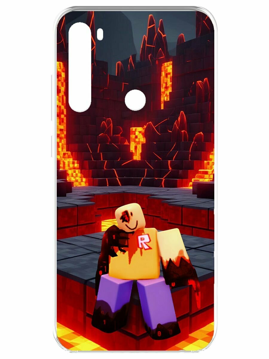 Чехол-накладка Krutoff Clear Case Roblox-Форсакен Джон Доу (Forsaken John Doe) для Xiaomi Redmi Note 8