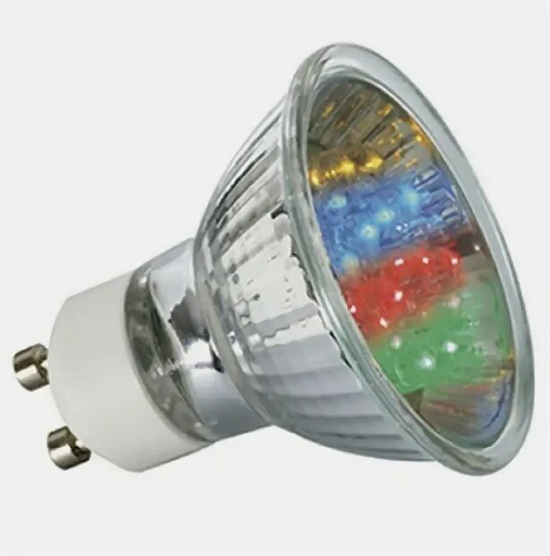 Лампа светодиодная RGB разноцветная HP51 1W LED21 GU10 Foton Lighting