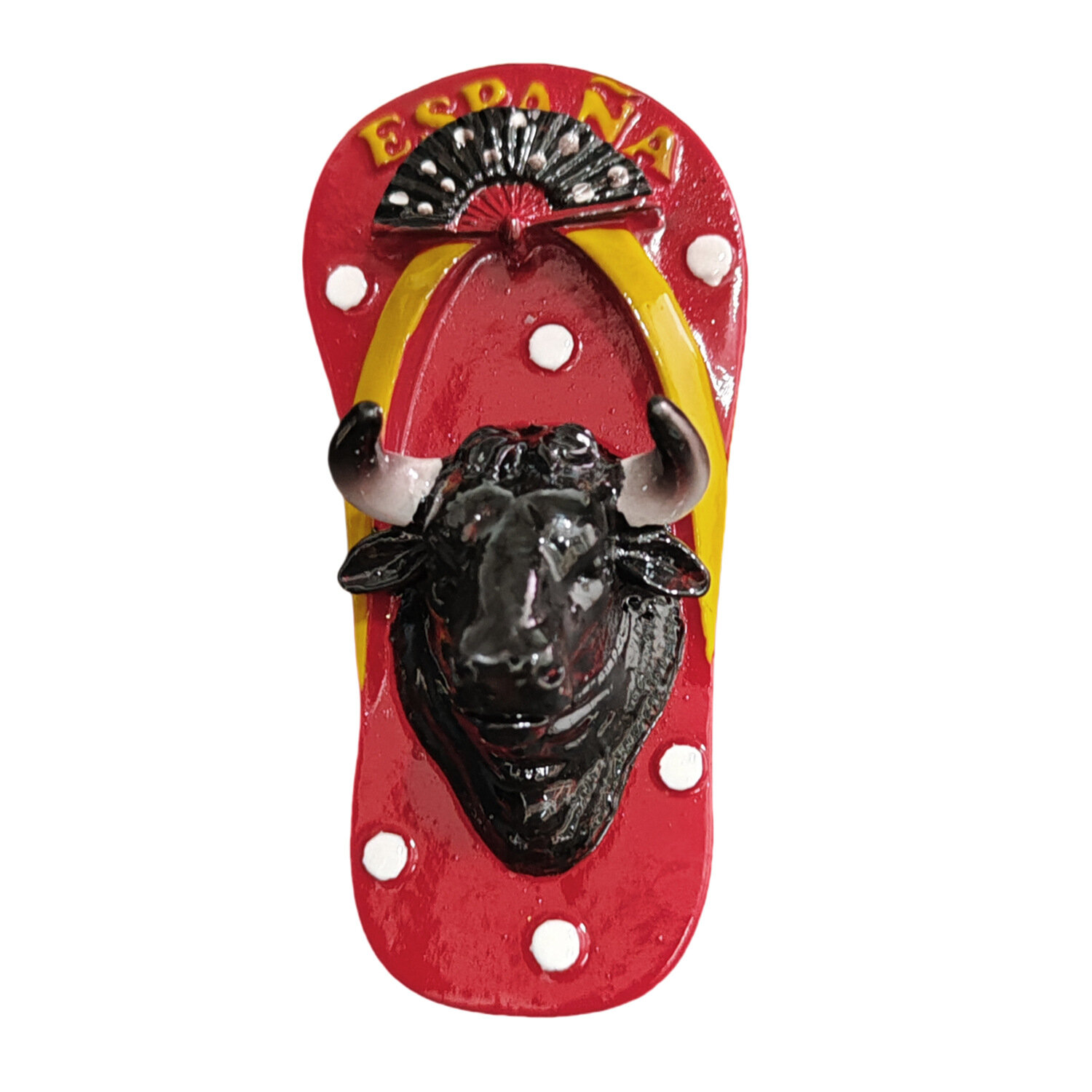 Магнит на холодильник ручной работы из смолы в виде головы испанского быка, красочный сувенир с надписью «España», уникальный декоративный магнит для кухни, офиса и холодильника.