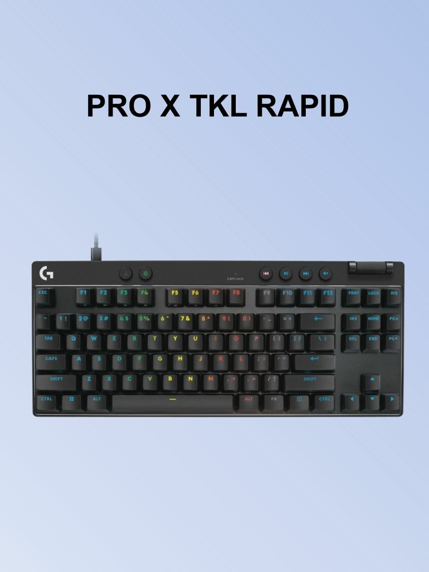 Проводная игровая клавиатура Logitech PRO X TKL RAPID