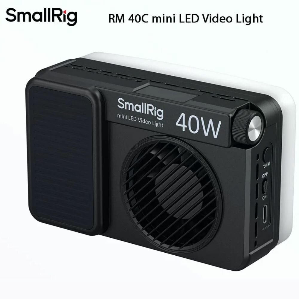 SmallRig RM 40C мини-светодиодный видеосигнал с боковым магнитным рассеивателем HD LCD/ решеткой 14 RGB Light 5359