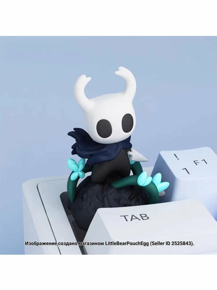 Кейкап для механической клавиатуры: Маленький Рыцарь из Hollow Knight / Silksong, арт-кейкап для ESC, 1 шт.