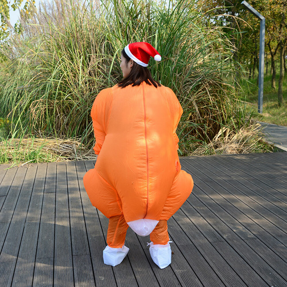 Рождественский надувной костюм, водонепроницаемый, огнестойкий, надувной костюм индейки на День благодарения для праздничной вечеринки