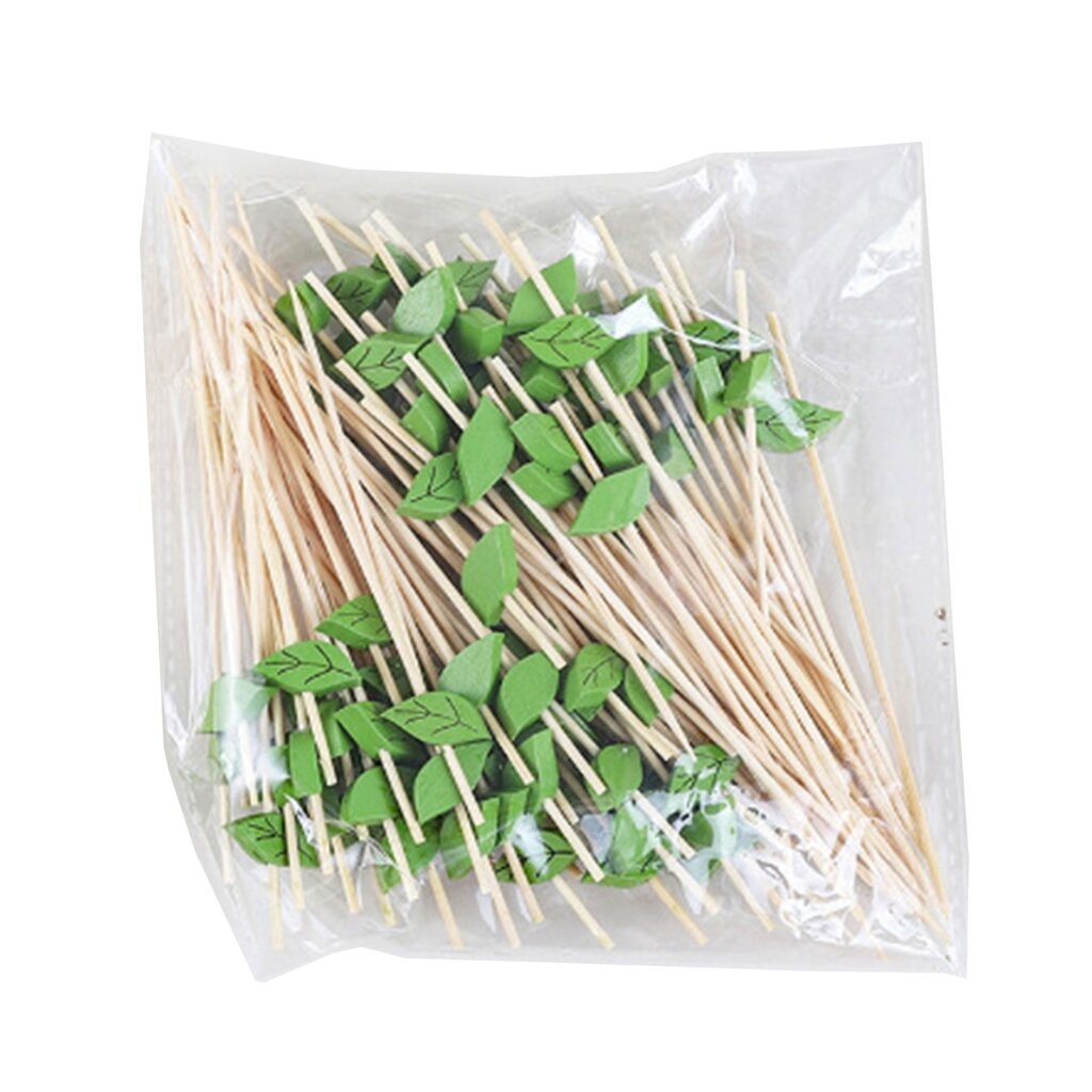 Прочный Бамбук Фруктовые Палочки Декоративные Шампуры Для Коктейлей Свадебное Использование В Кемпинге