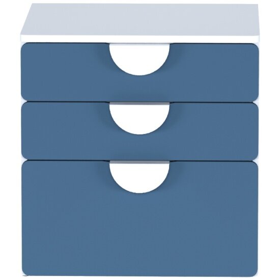 Комод Гуд Лакк S02412 пикси 3 ящика 60x57x63, озорной василек