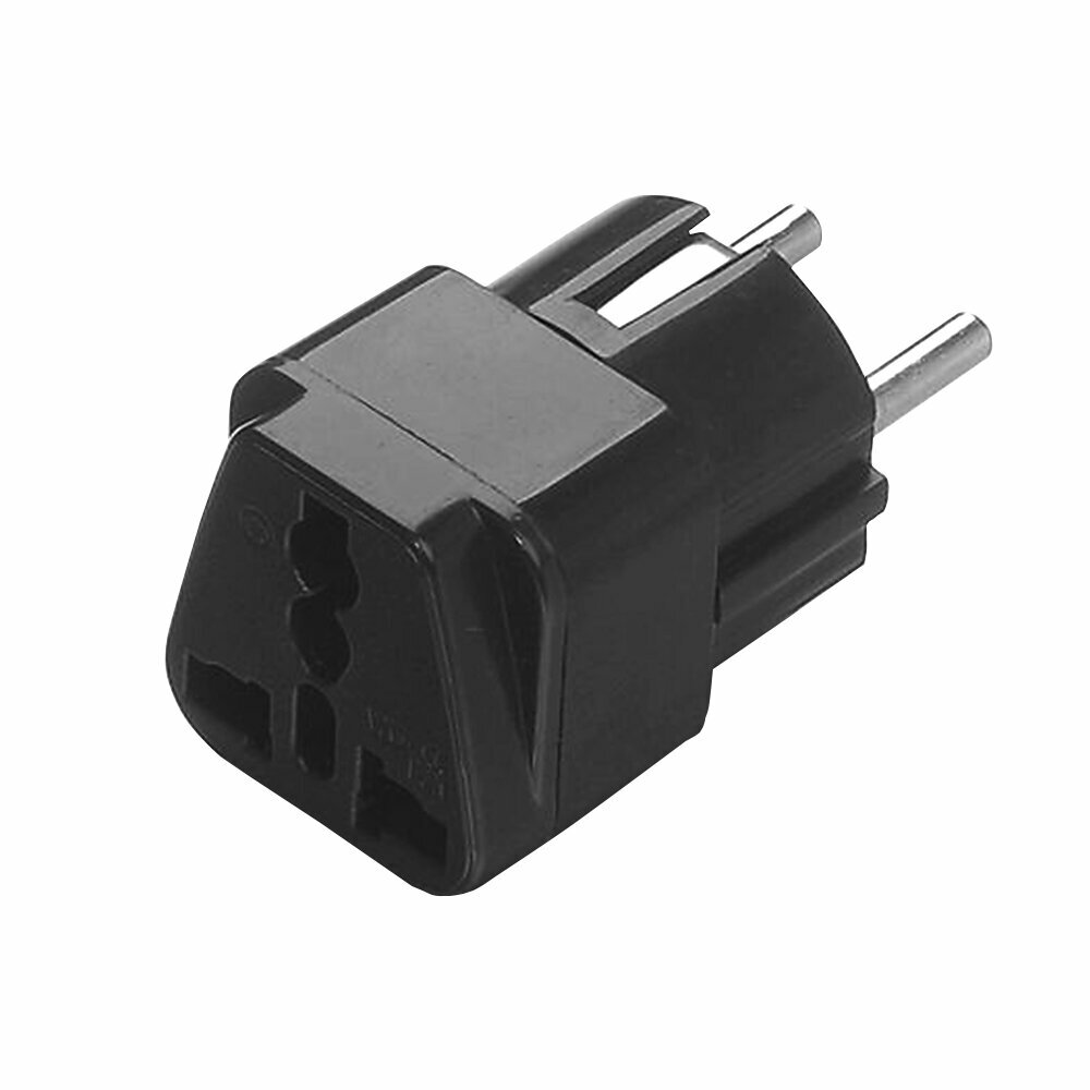 Universal EU Plug Adapter International AU UK US To EU Plug Converter Power Socket Travel Adapter 250V, Color: Black / White, Rated voltage: 250V, Rated current: 10A/16A, Rated power: 2800W, Size: 36*36*66 mm, Weight: 42 g, Package List: 1 * EU Converter