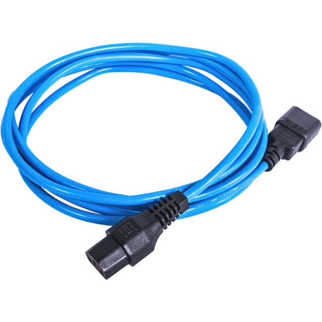 R-10-Cord-C13-C14-1.8-Blue ЦМО Шнур питания с фиксатором IEC 60320 C13/IEC 60320 C14, 10 А / 250 В (3 х 1,0), длина 1,8