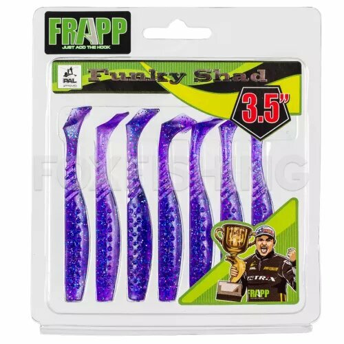Силиконовая приманка Frapp Funky Shad 3.5 8,9см. 7шт. вес: 3,4гр. #23