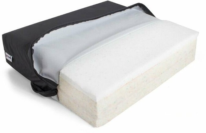 Подушка реабилитационная Barry Soft, пенополиуретан, 45 см x 40 см, трехслойная, черная