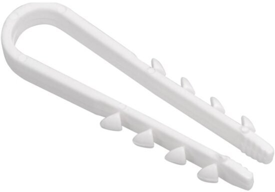 Дюбель-хомут Iek 19-25мм нейлон бел. (уп.100шт), UHH35-19-25-100