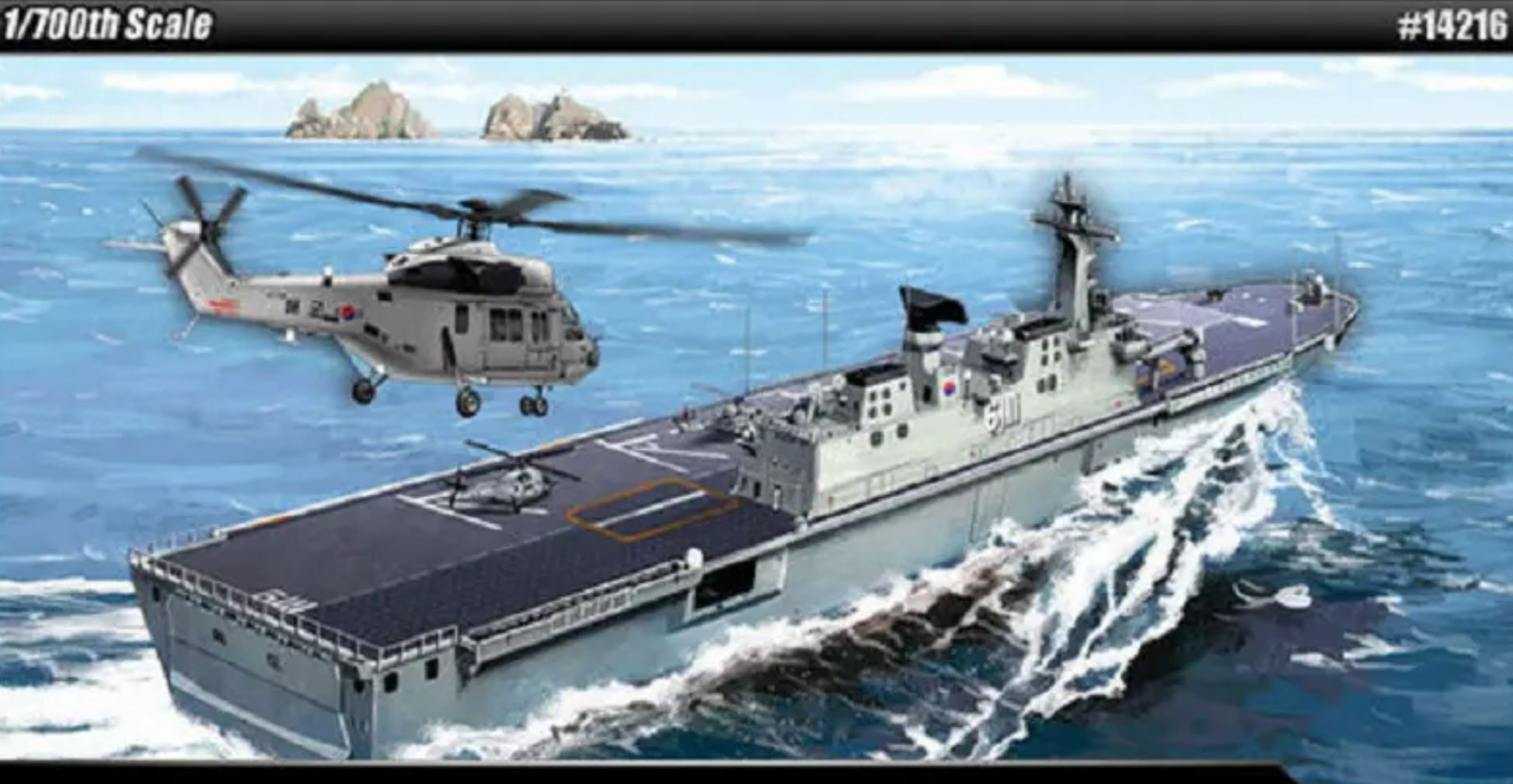 Academy AC14216 1:700 ROK Navy Dokdo сборная модель корабля