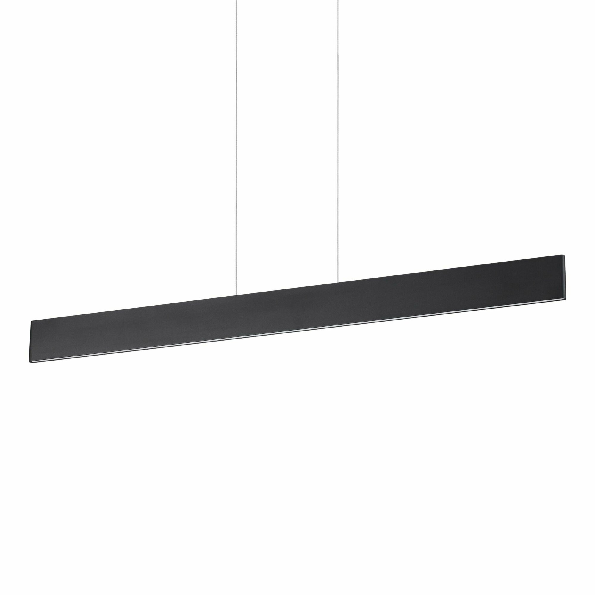 Светильник подвесной ideal lux Desk SP1 32Вт 2100Лм 3000К IP20 LED 230В Черный/Опал Алюминий/Поликарбонат Не диммируемый 173245.