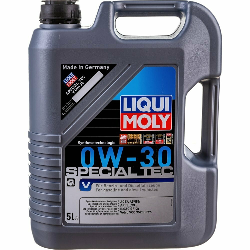 НС-синтетическое моторное масло LIQUI MOLY Special Tec V 0W-30 5л 2853 — подходит для дизельных автомобилей