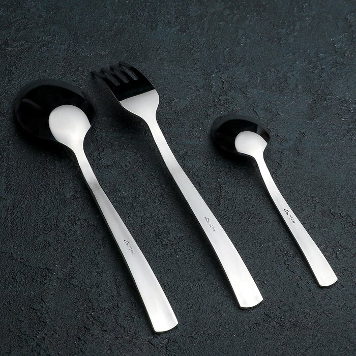 Набор столовых приборов Добросталь "Торжество", 18 предметов, толщина 2 мм