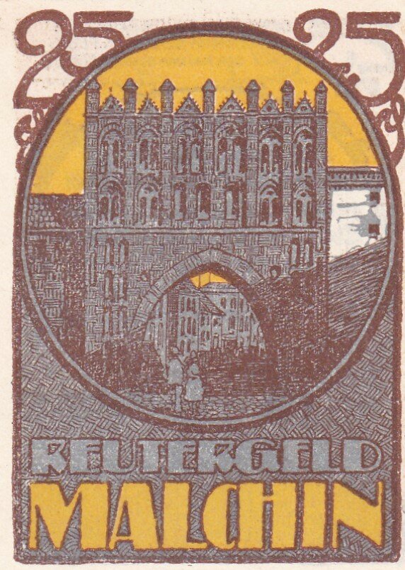Германия (Веймарская Республика) Мальхин 25 пфеннигов 1922 г.