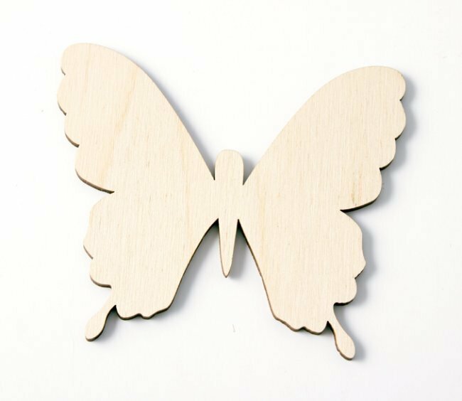 Деревянные заготовки / Декупаж, деревянная заготовка для творчества Добрый мастер Бабочка 9,1*7,9см, 3мм (3шт)