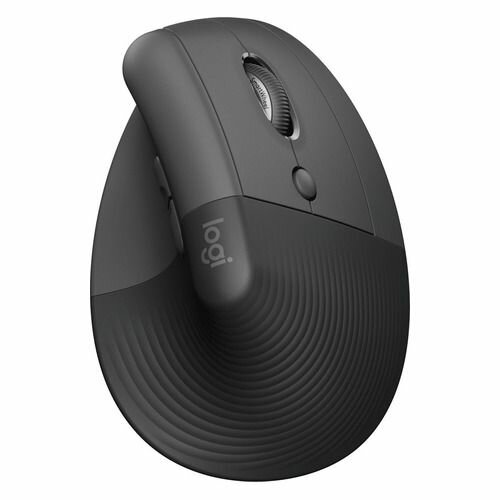 Мышь Logitech Lift, вертикальная, оптическая, беспроводная, USB, графитовый [910-006479]