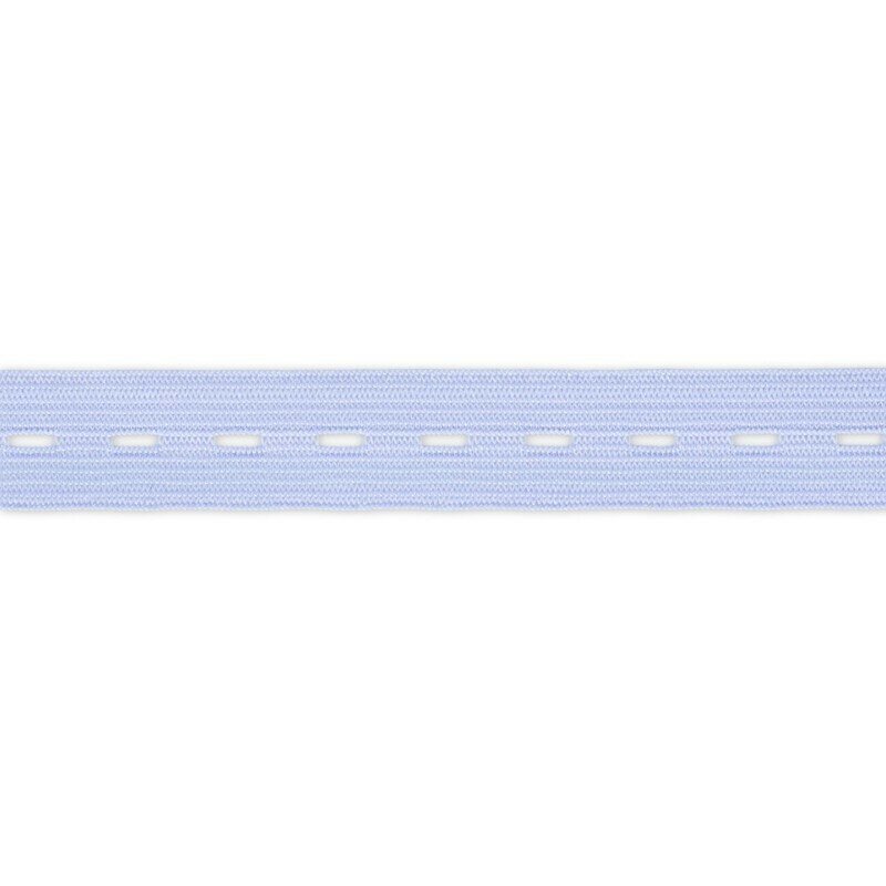 Резинка вязаная перфорированная длина 5 метров, ширина 20 мм. цвет белый