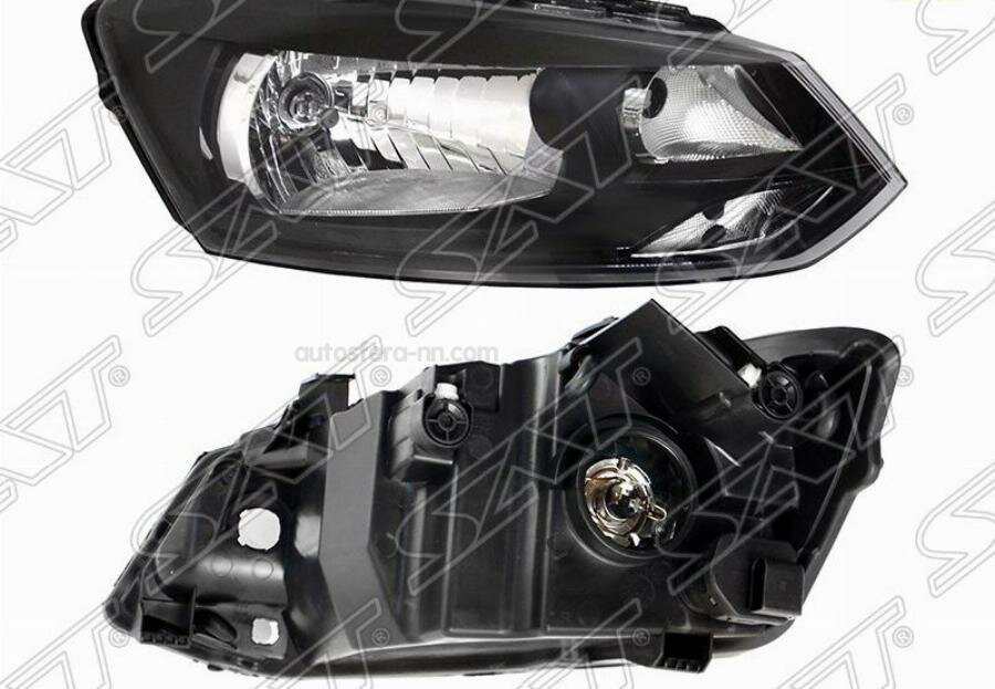 SAT ST44111G9R Фара Volkswagen Polo 09-20 (Справа/ С электрокорректором)