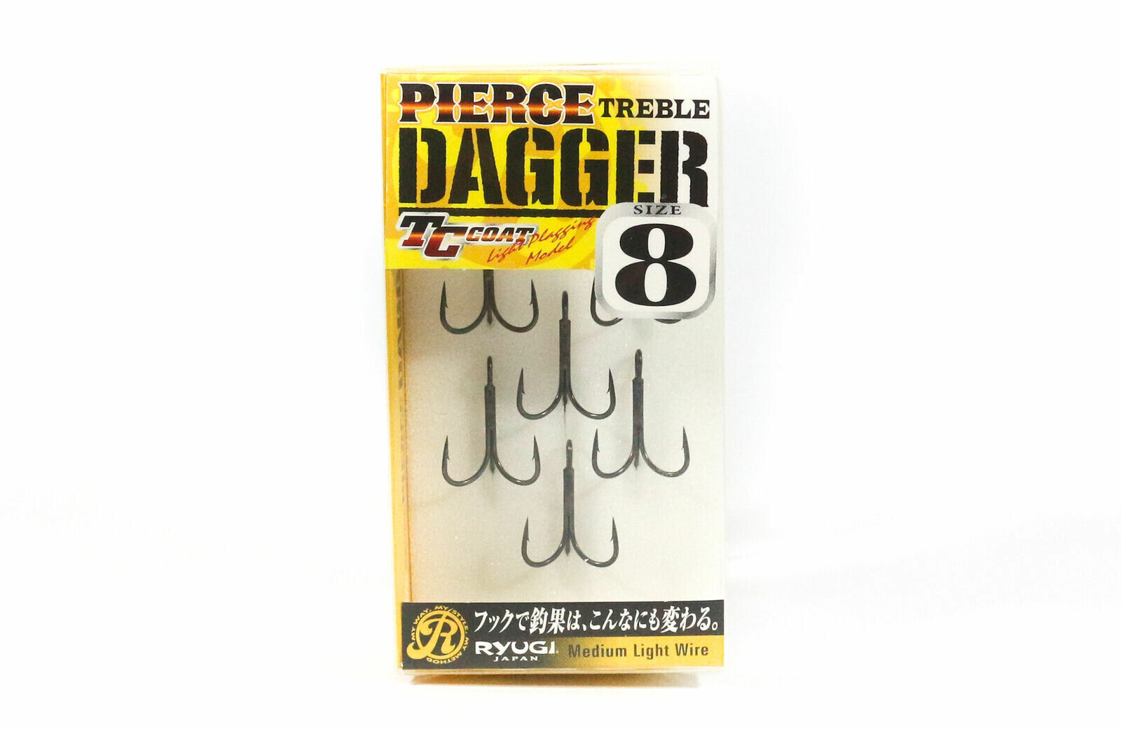 Тройные крючки RYUGI PIERCE TREBLE DAGGER TC COAT #8 (6шт)