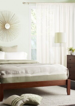 Штора на тесьме Kauffort; Caroll-SH 450х275 см, креп, цвет белый