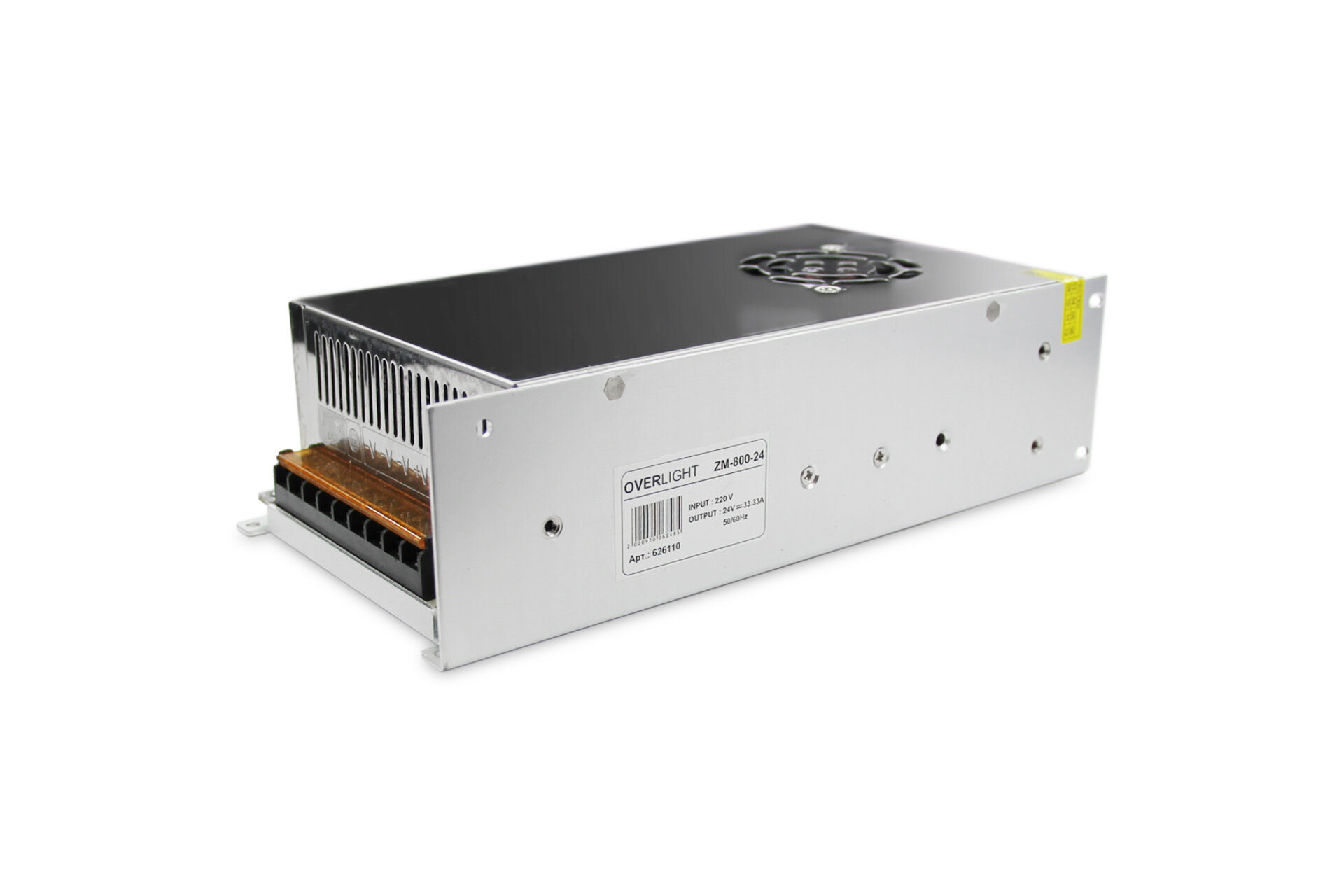 Источник напряжения ShopLEDs Блок питания ZM-800-24 (24V,800W, 33.33A, IP20)