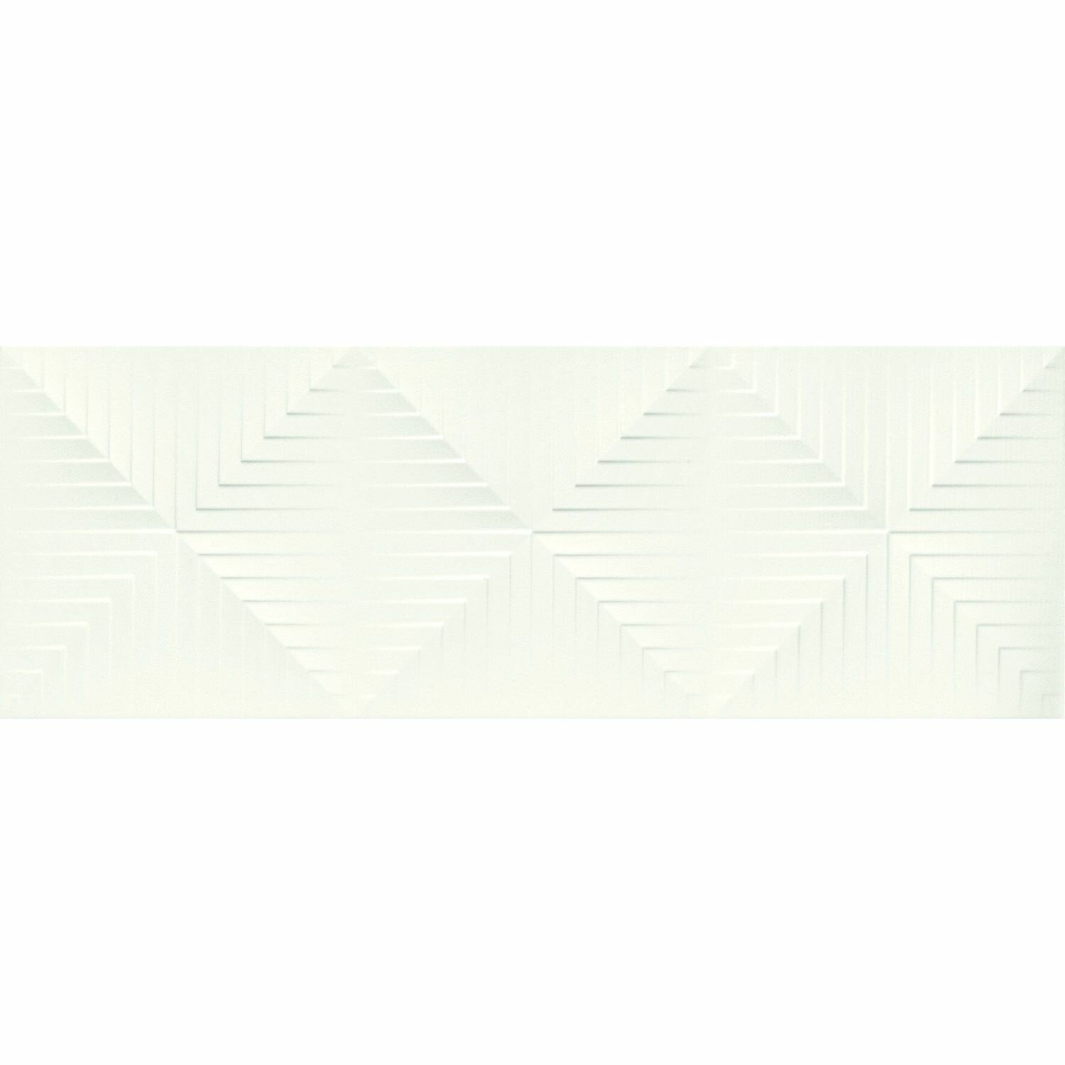 Настенная плитка Fanal Albi Blanco Polis 31,6х90 см белая рельефная матовая
