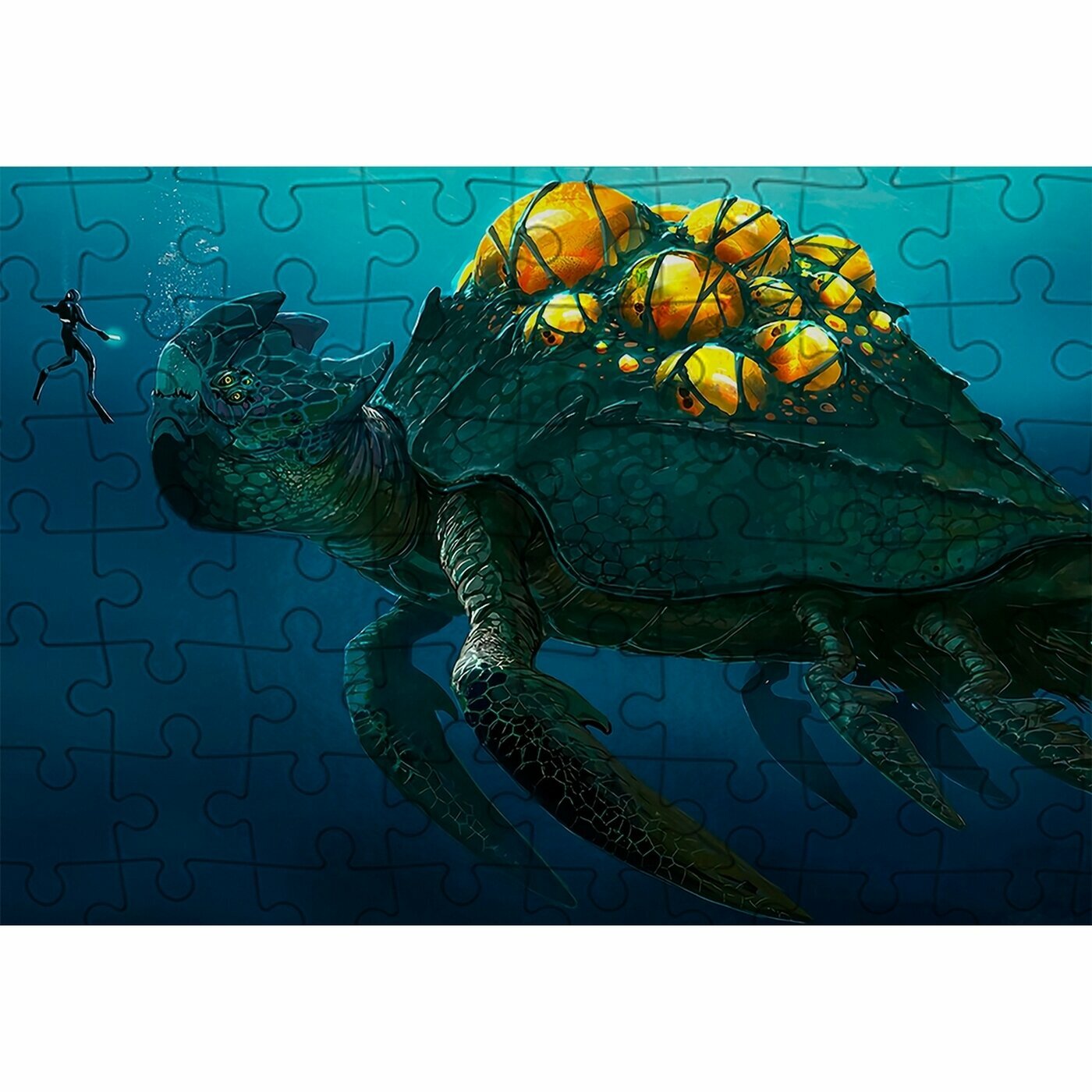 Пазл картонный А3: модель Subnautica - 6