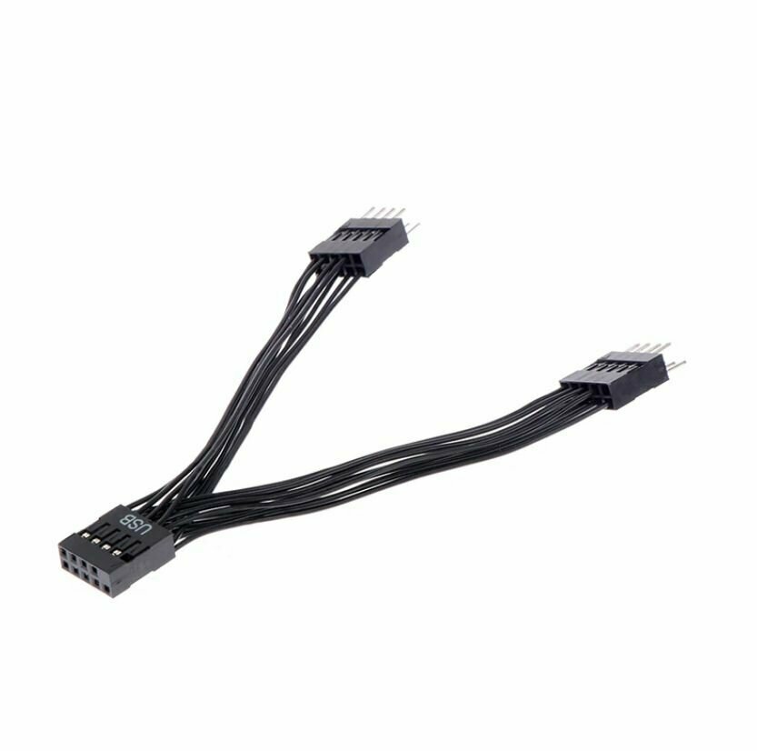 Разветвитель USB 2.0 мат плата (мама) на 2хUSB 2.0 мат плата (папа) 15см