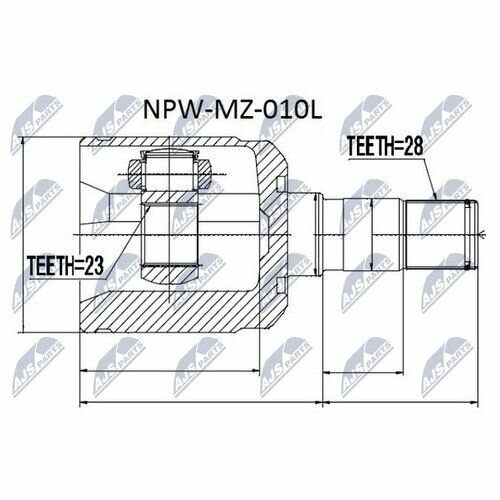 ШРУС Nty NPWMZ010L