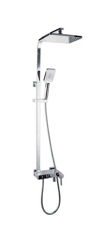Душевой гарнитур квадро хром