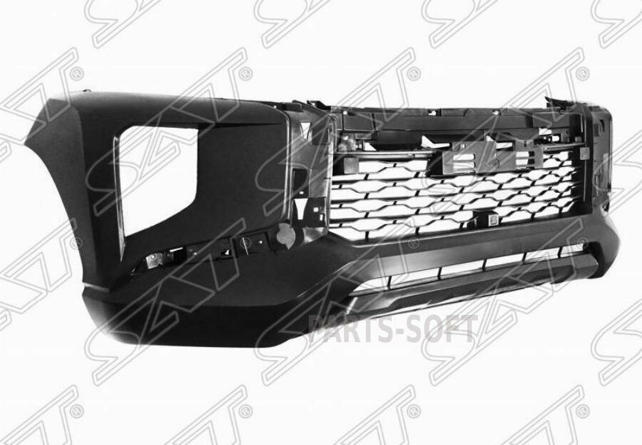 Бампер передний Mitsubishi L200 18- (Под молдинг(и)) Sat арт. STMB94000A0