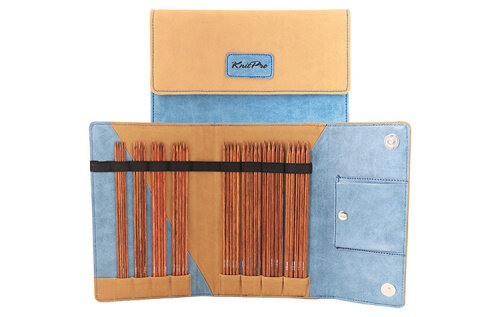 Набор чулочных спиц Knit Pro 20 см Ginger, дерево, пластик, 8 видов (KNPR.31283)