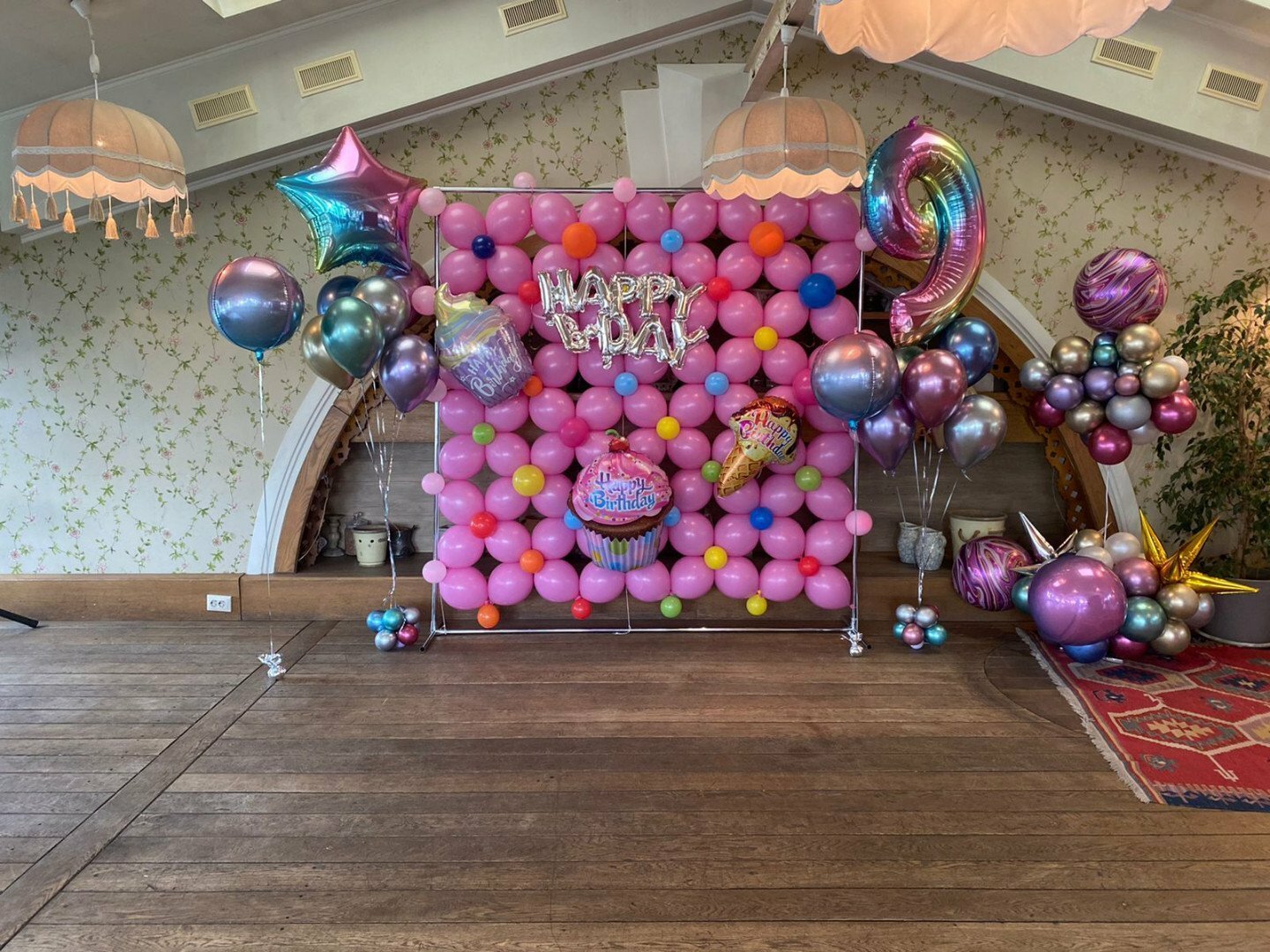 Фотозона "Happy Birthday", 9 лет