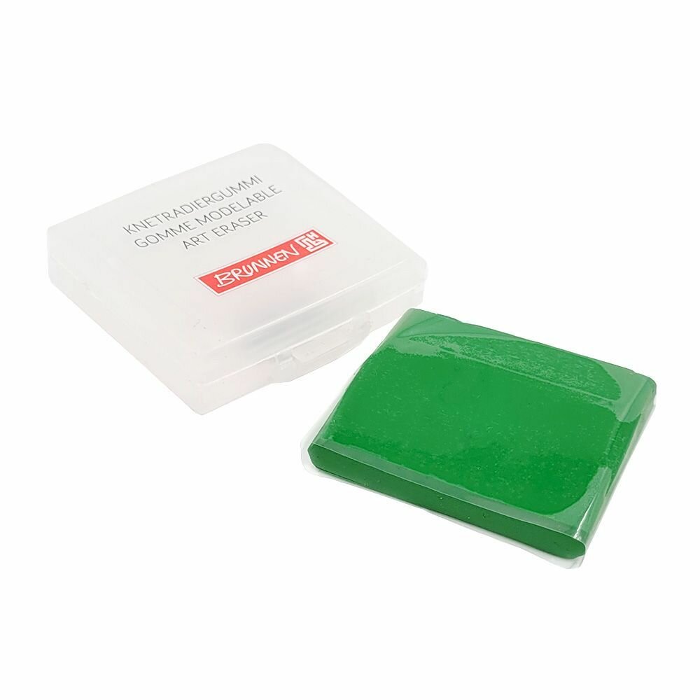 Ластик- Клячка от Brunnen (Германия), 3.5 x 3.5 x 1 см, 16.5 гр в пластиковой упаковке 1 шт, зелёный
